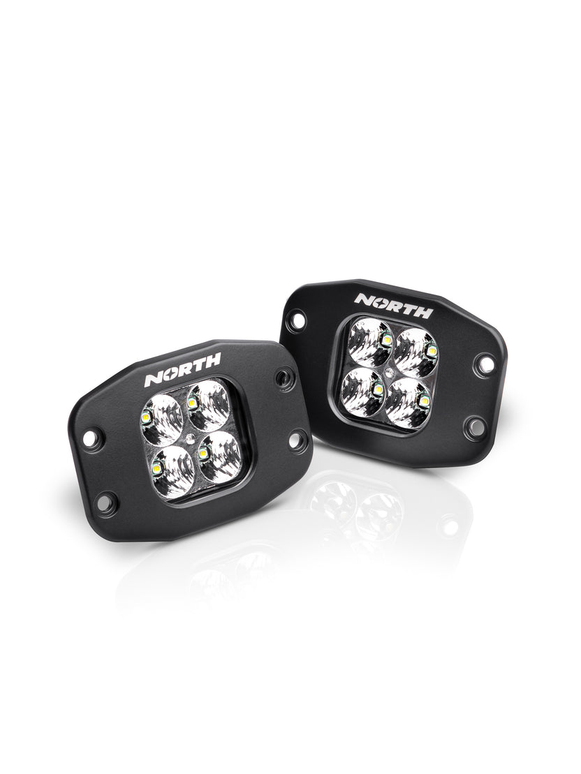 Flush Mount LED Light Pods & Wiring Harness – MOVE Bumpers