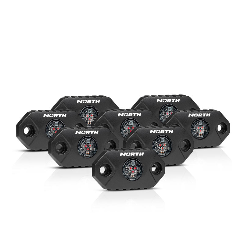 8-Piece - Single Color LED Rock Lights – MOVE Bumpers
